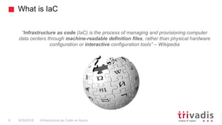 TechEvent Infrastructure as Code on Azure | PPTX