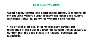 Management of Seed Crops (Wheat) | PPT