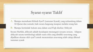 hukum syar'i | PPTX
