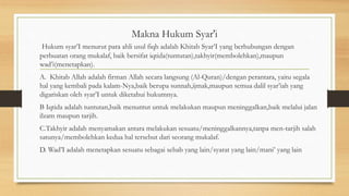 hukum syar'i | PPTX
