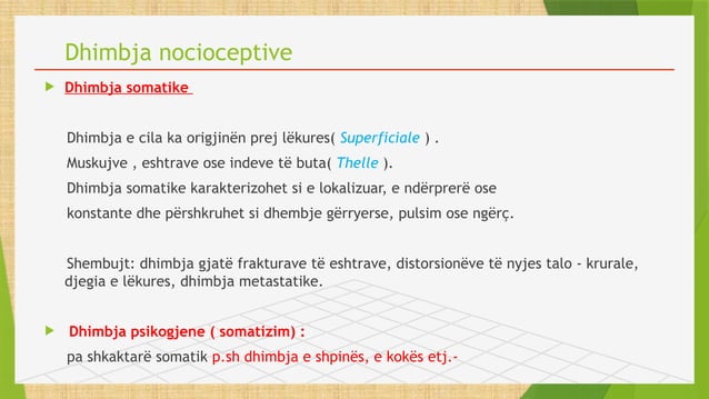 Dhimbja , klasifikimi dhe menagjimi.pptx