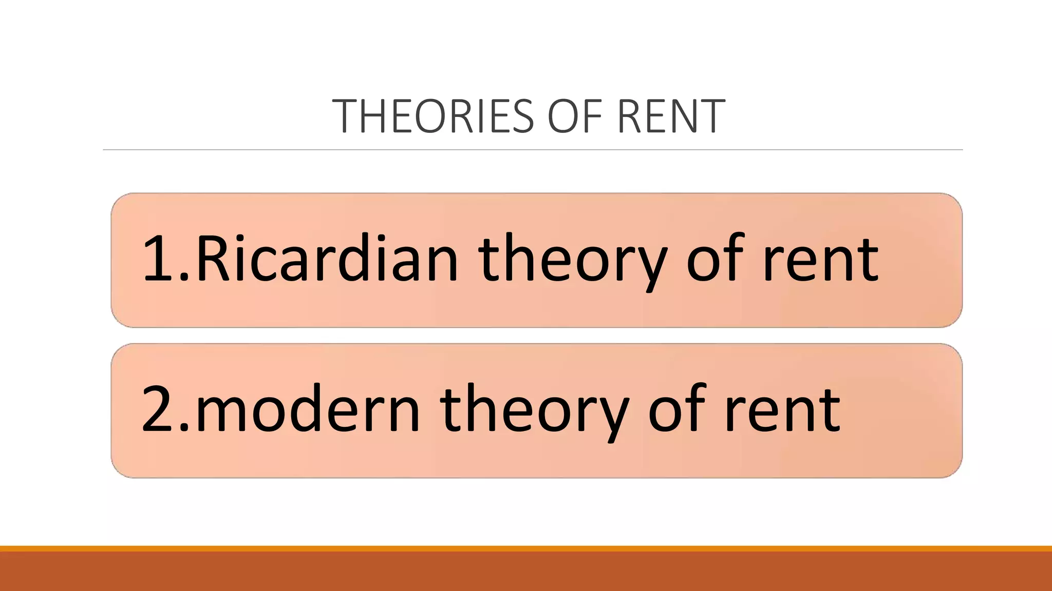 FACTORS OF PRODUCTION – LAND & ITS CHARACTERISTICS – THEORIES OF RENT ...