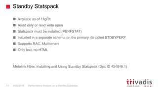 TechEvent Performance Analyses on Standby Database | PPTX