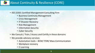 CREATING AND MAINTAINING A BCM PROGRAM | PDF