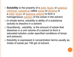 Solubility by Dhiraj Shrestha | PPTX