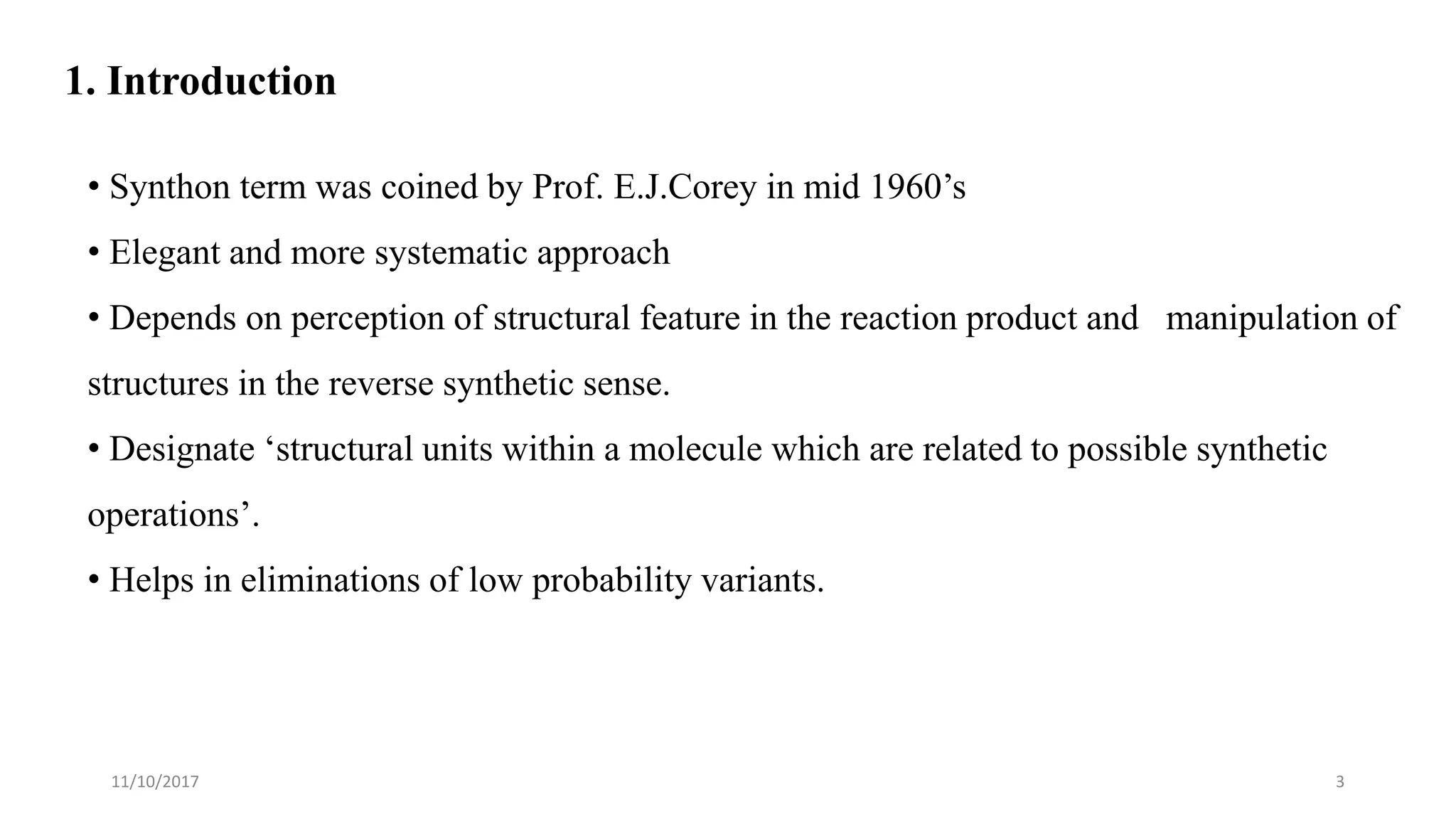 Synthon Approach ppt | PPTX