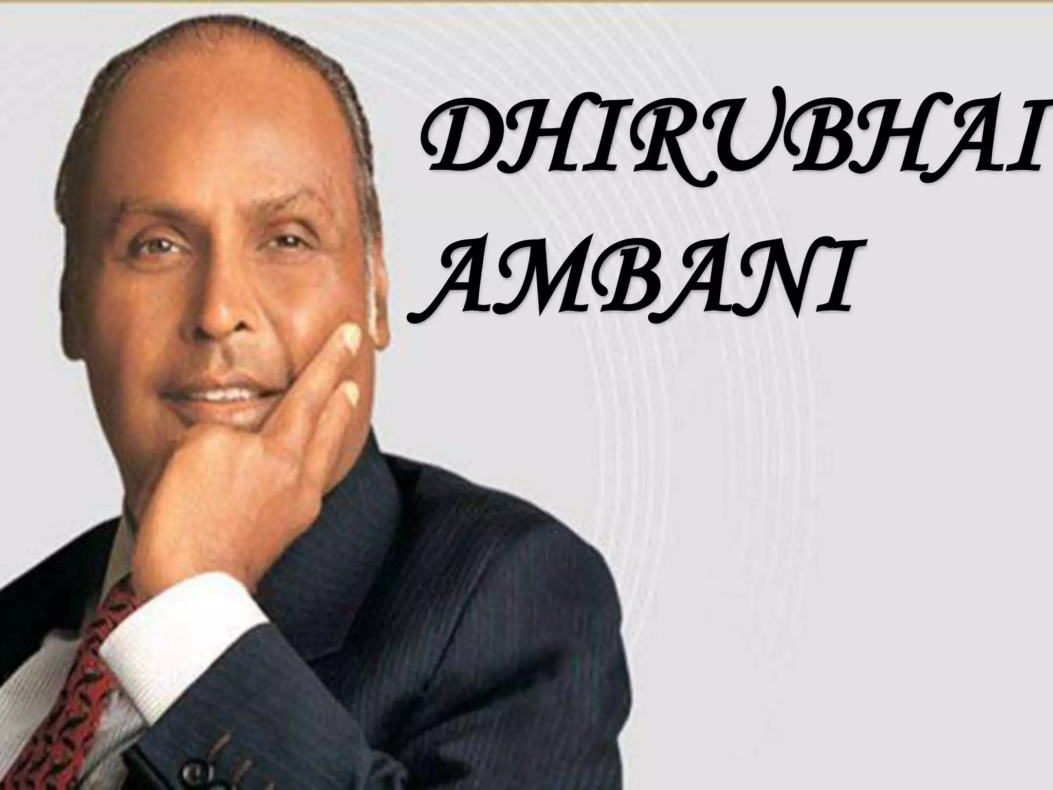 Dhiru bhai ambani | PPTX