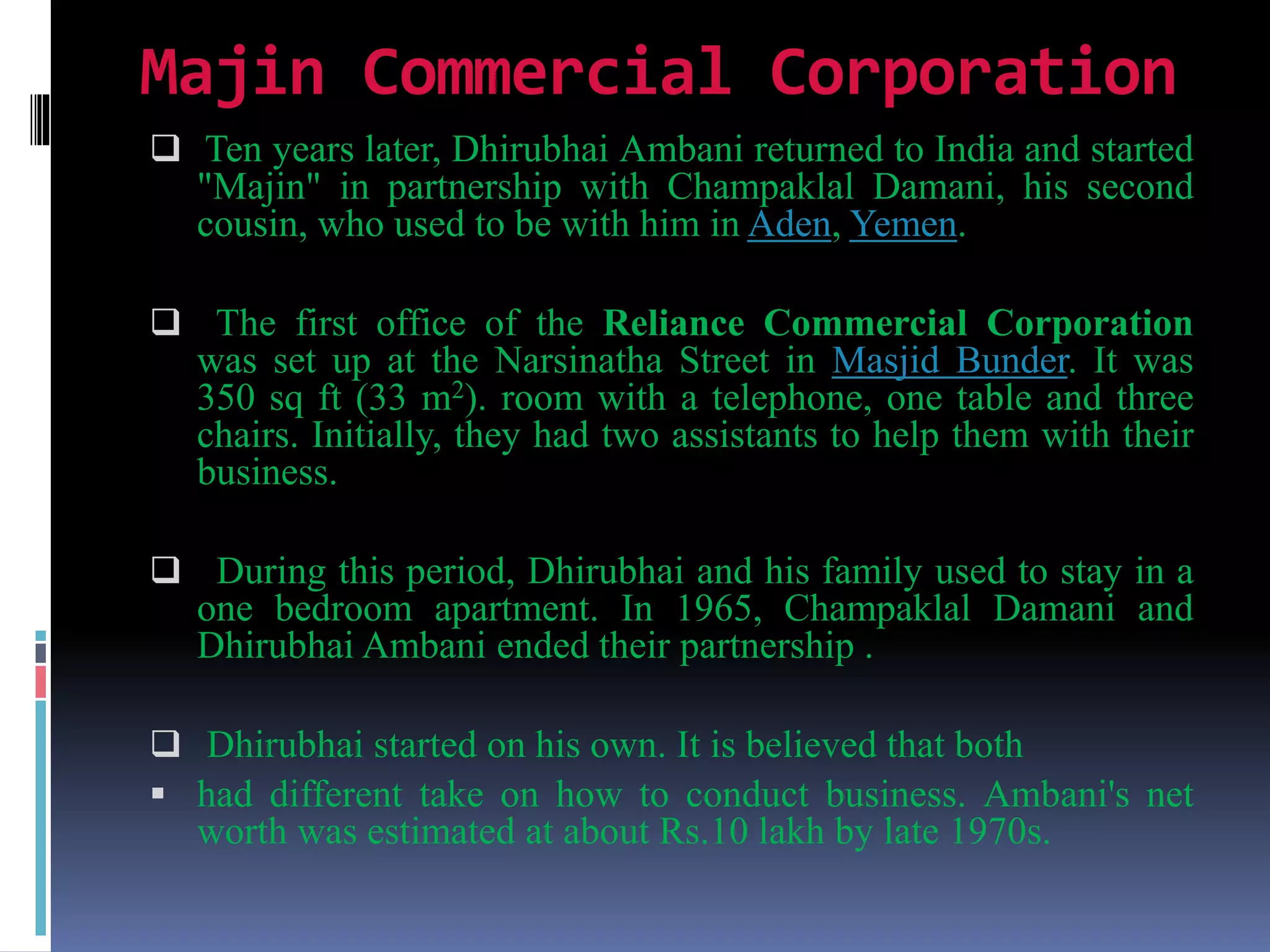 Dhirubhai ambani ppt | PPTX