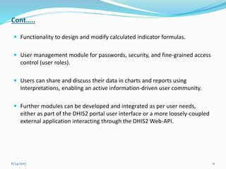 Dhis2 overview | PPTX