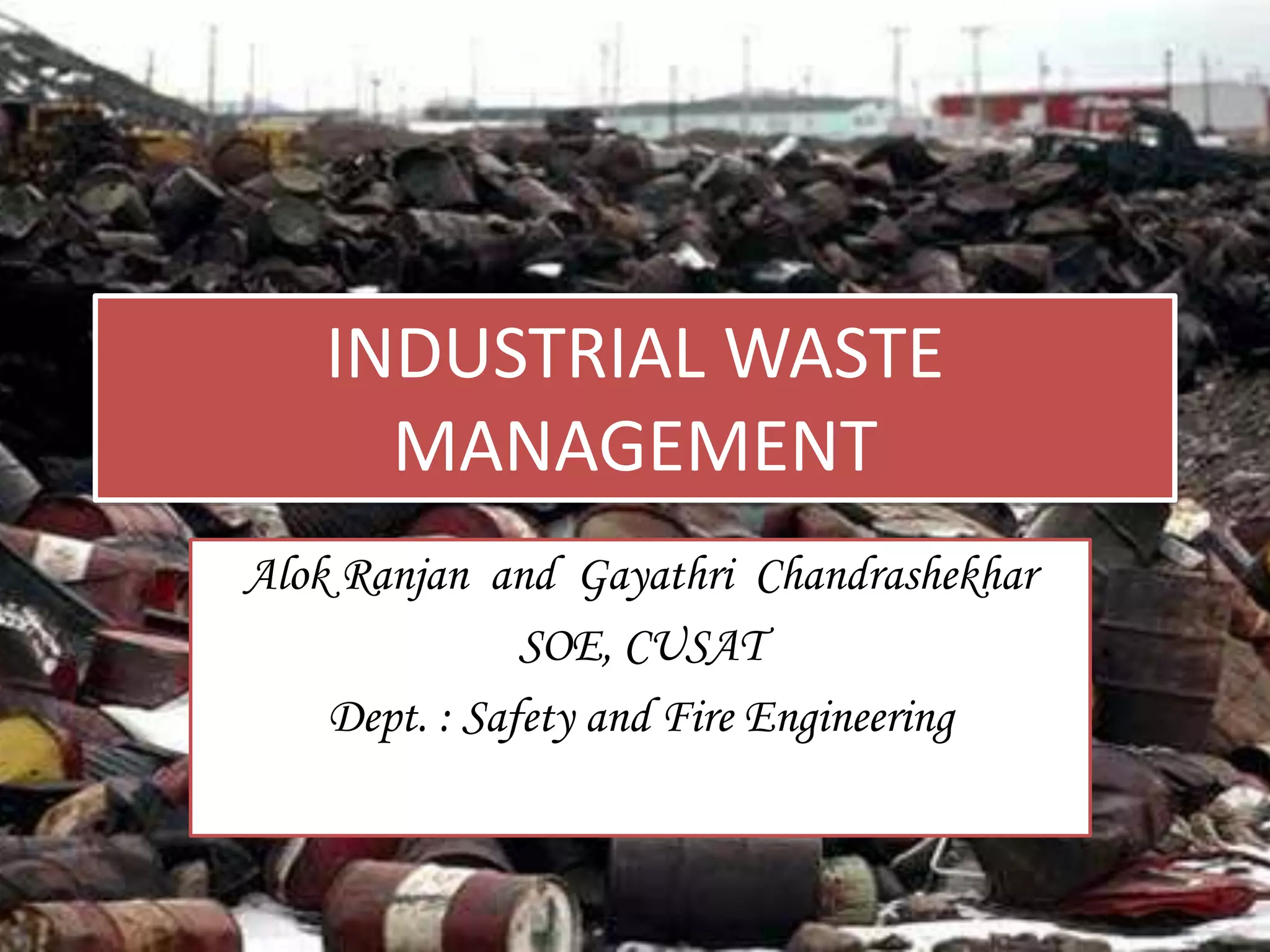Industrial Waste Management | PPT