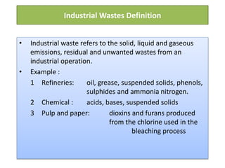 Industrial Waste Management | PPTX