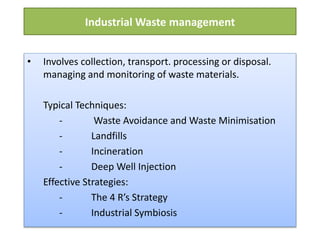 Industrial Waste Management | PPTX