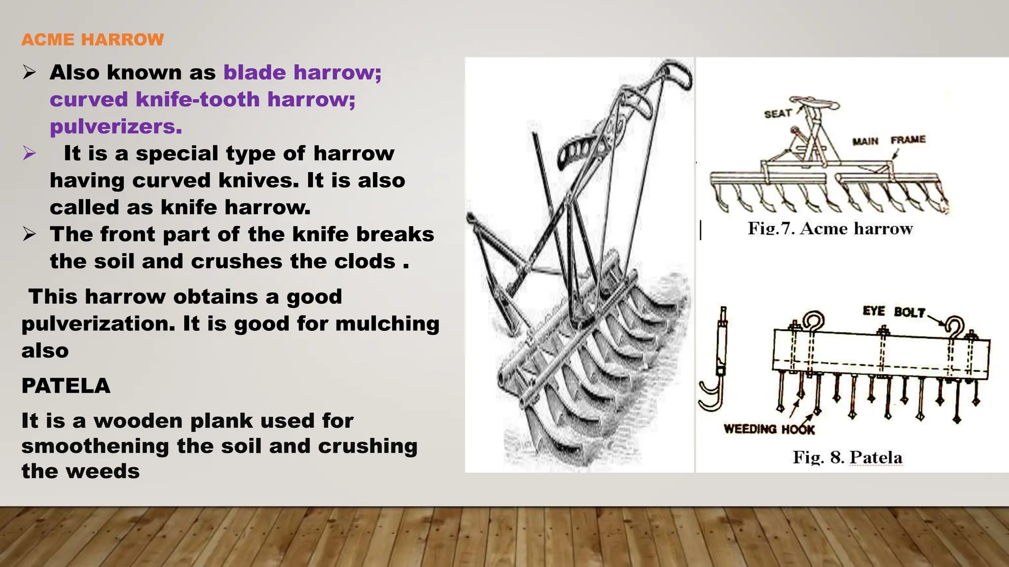 Tractor Drawn Harrows by Dhivyadharshini | PPTX