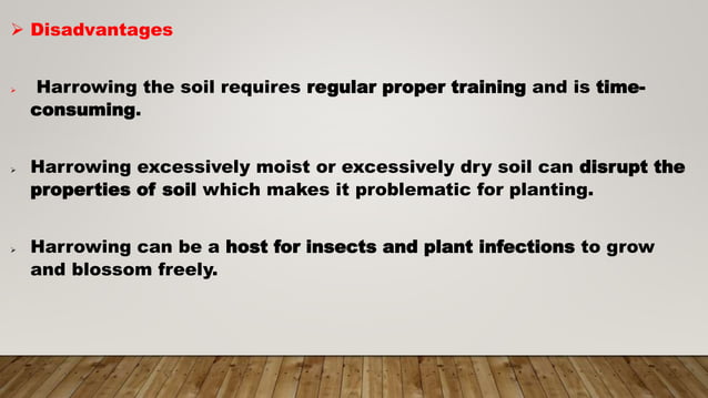 Tractor Drawn Harrows by Dhivyadharshini | PPTX | Agriculture | Industries