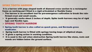 Tractor Drawn Harrows by Dhivyadharshini | PPTX