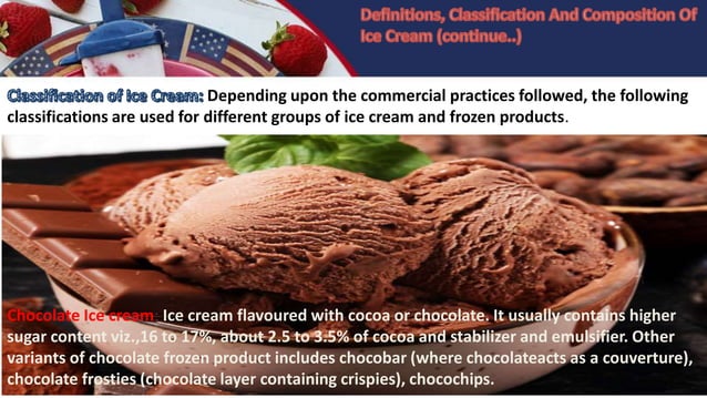 Ice cream and its classification | PPTX