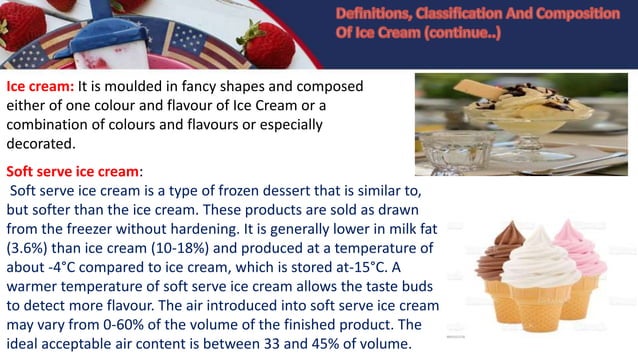 Ice cream and its classification | PPTX