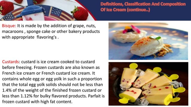 Ice cream and its classification | PPTX