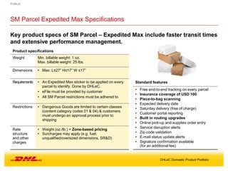 DHL eCommerce - Domestic Product Portfolio | PDF