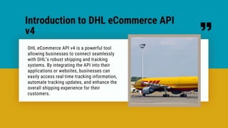 DHL eCommerce API v4 | PPT