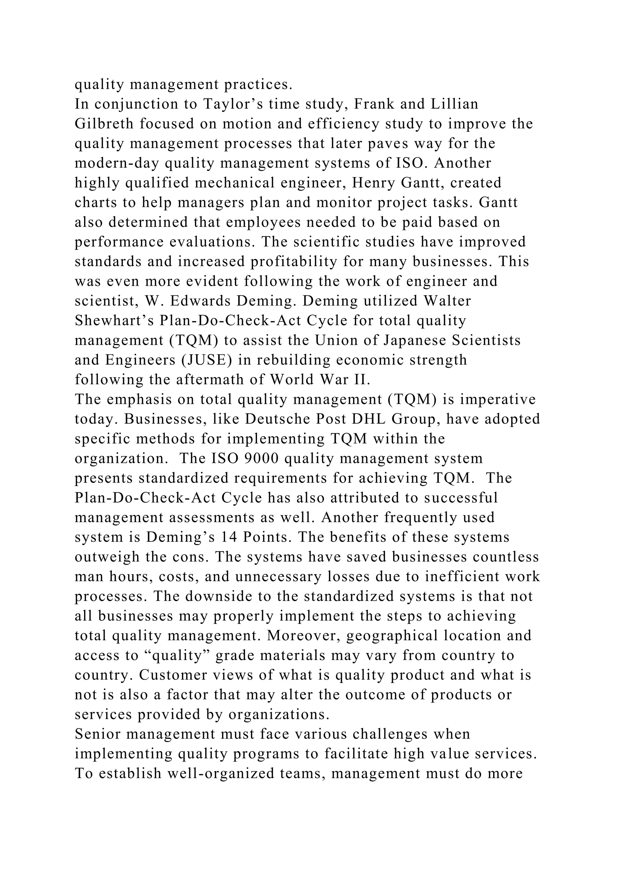 DHL Quality Control Manual Quality Management (BADM370).docx