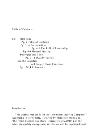 DHL Quality Control Manual Quality Management (BADM370).docx ...