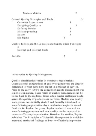 DHL Quality Control Manual Quality Management (BADM370).docx ...