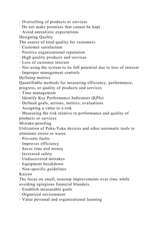 DHL Quality Control Manual Quality Management (BADM370).docx ...