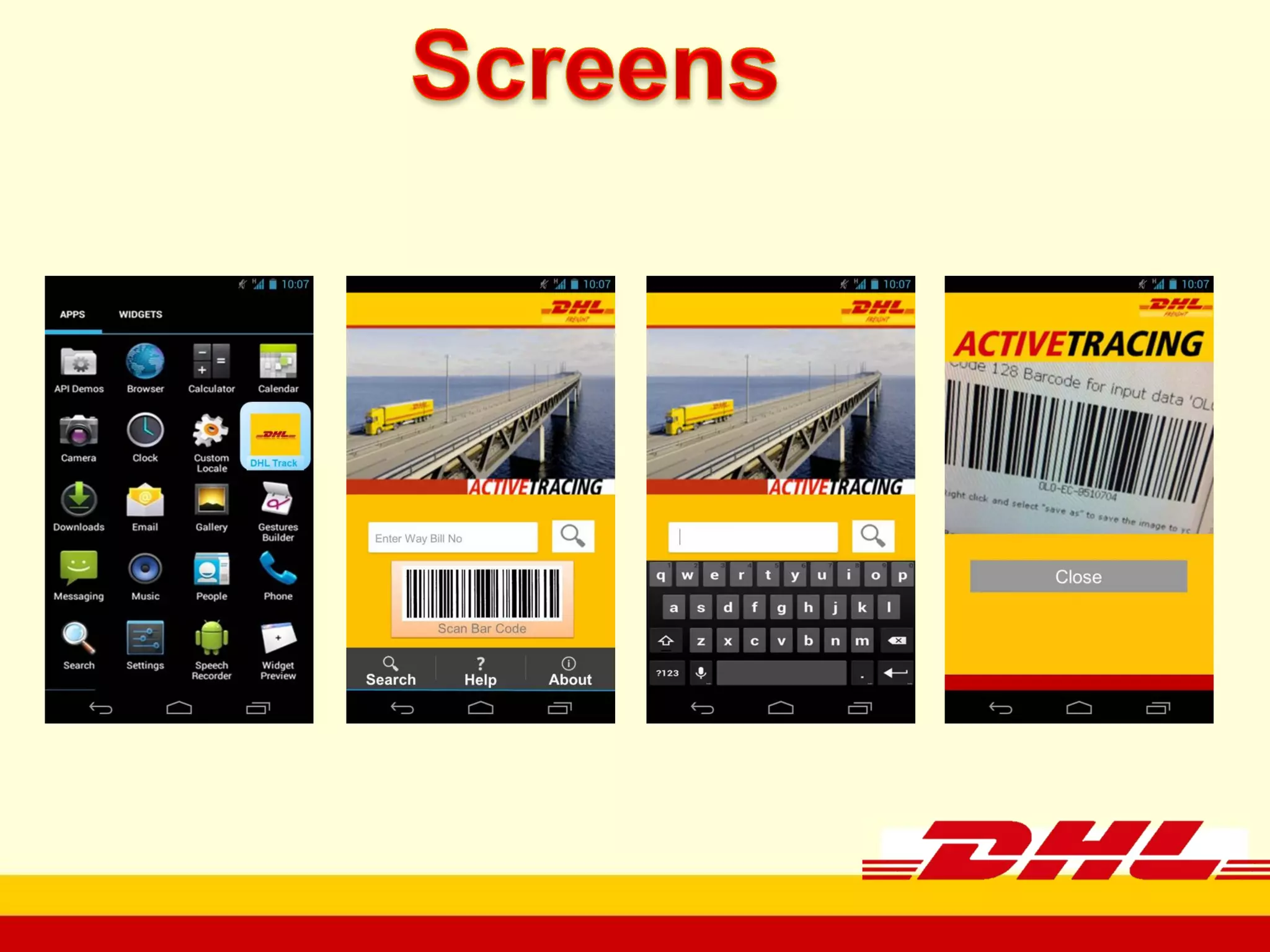 Courier Management System(Dhl software documentation) | PDF