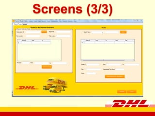Courier Management System(Dhl software documentation) | PDF