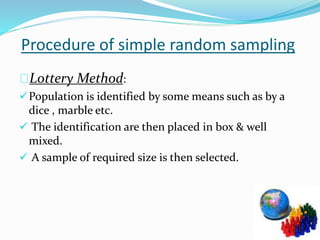 Applied Statistics : Sampling method & central limit theorem | PPTX