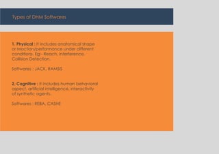 Digital Human Modelling (DHM) | PDF