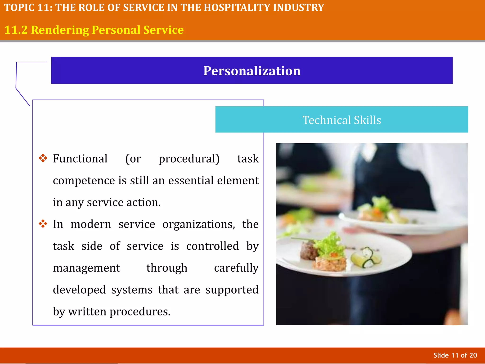 Intro to Hospitality Industry - Unit 11 | PPT