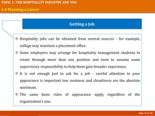 Intro to Hospitality Industry - Unit 1 | PPT