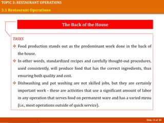 Intro to Hospitality Industry - Unit 3 | PPT