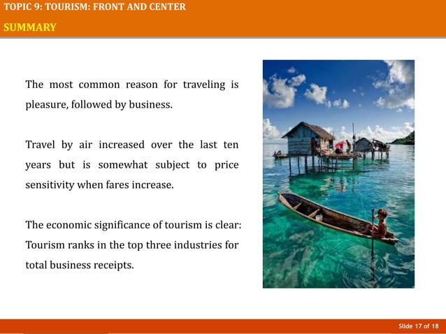 Intro to Hospitality Industry - Unit 9 | PPT