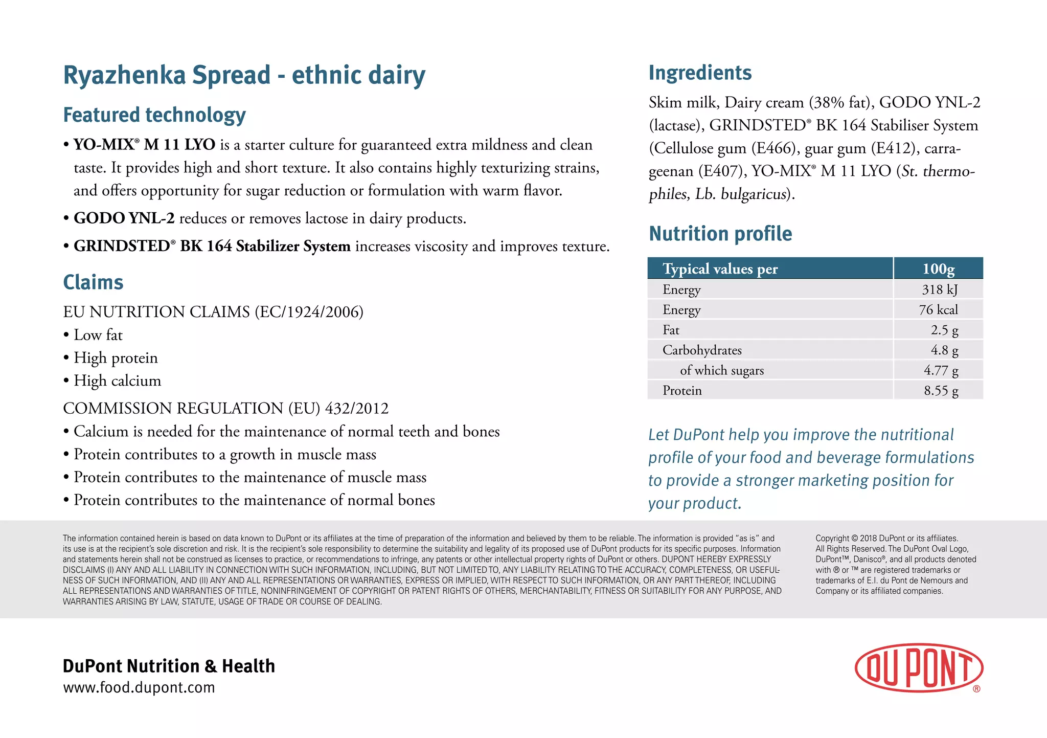 RYAZHENKA SPREAD - ETHNIC DAIRY | PDF