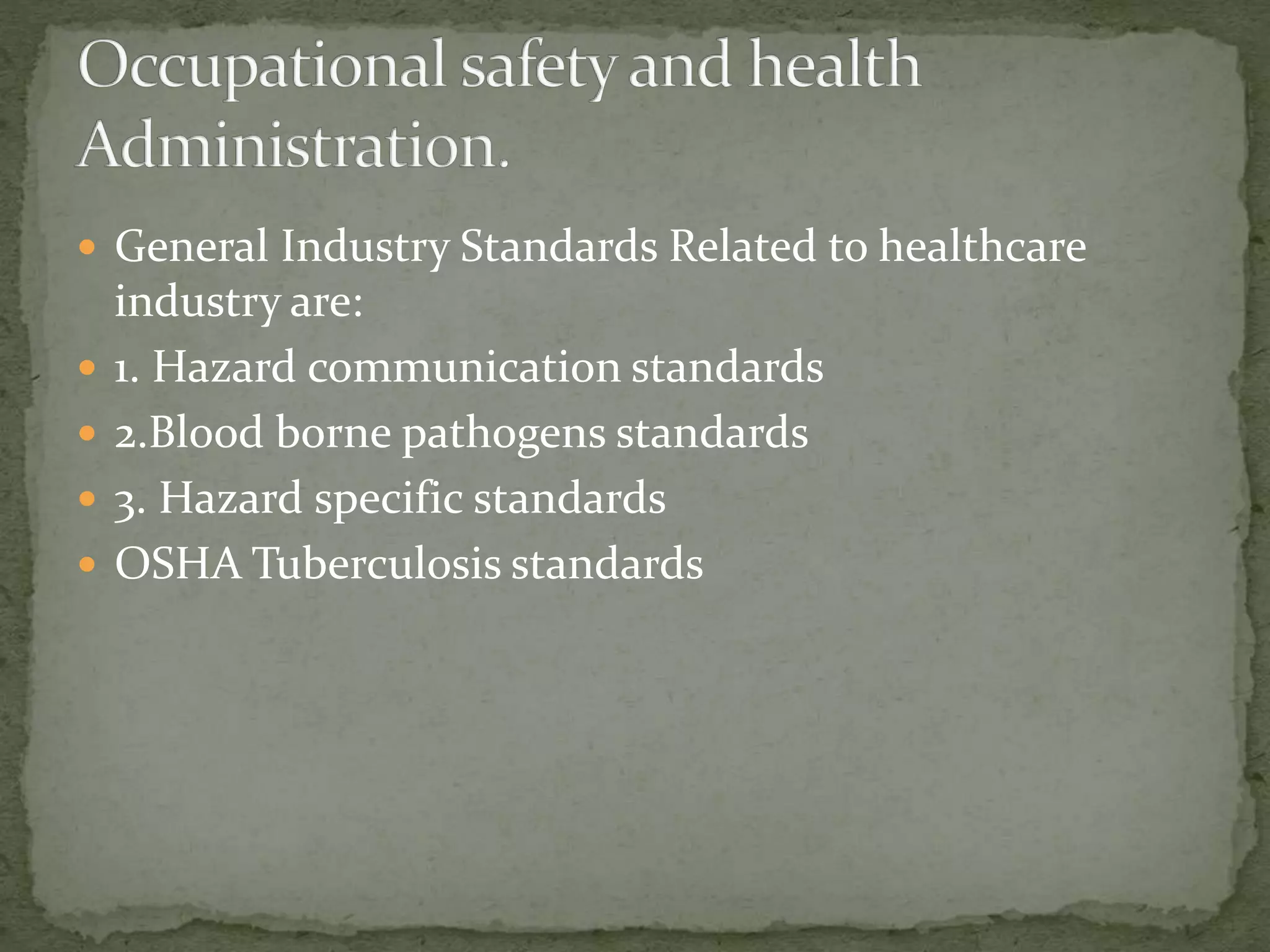 Hospital hazards | PPTX