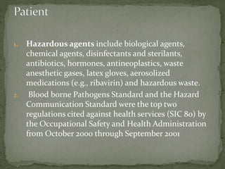 Hospital hazards | PPTX