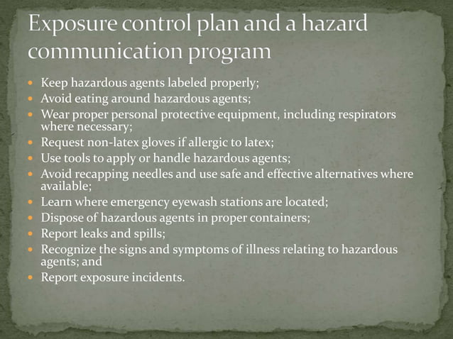 Hospital hazards | PPTX