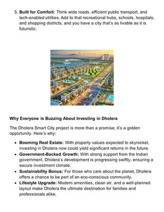 Dholera Smart City Project for investment | PDF