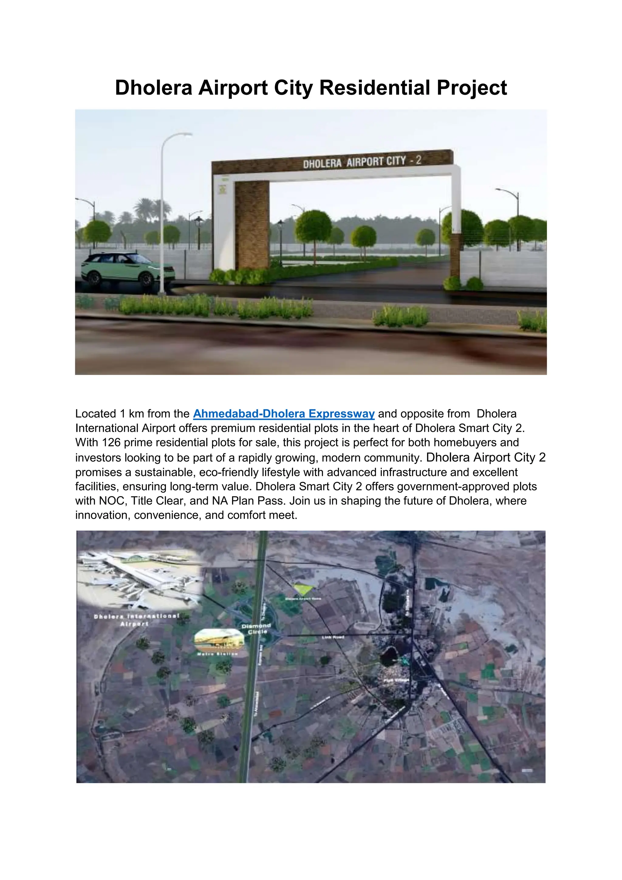 Dholera Smart City A Vision for India's Future | PDF