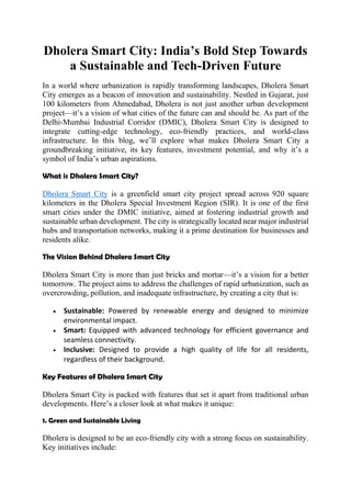 Dholera Smart City Indias Bold Step Towards a Sustainable and Tech Driven Future.pdf