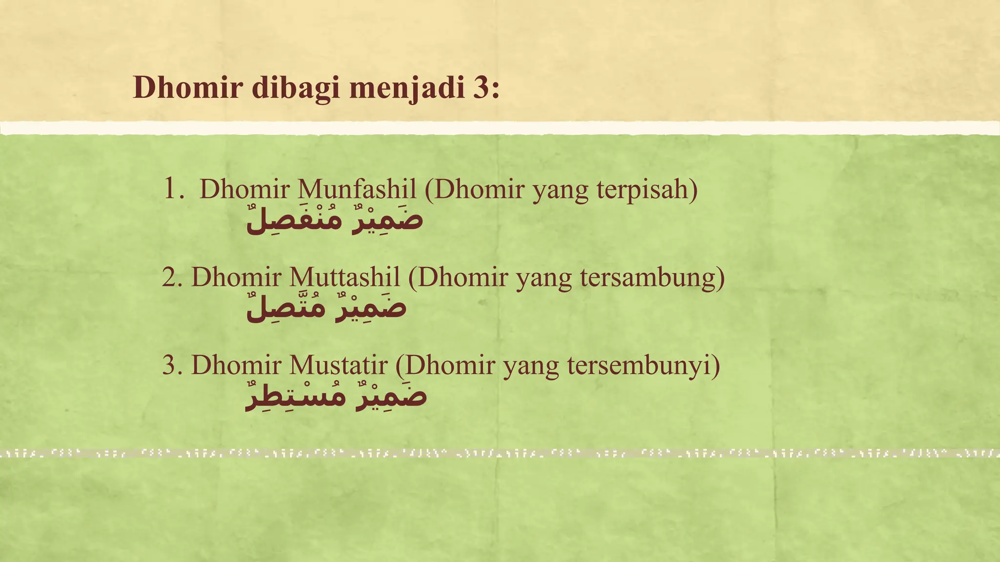 dhomir bahasa arab - kaidah dhomir di bahasa arab.pptx