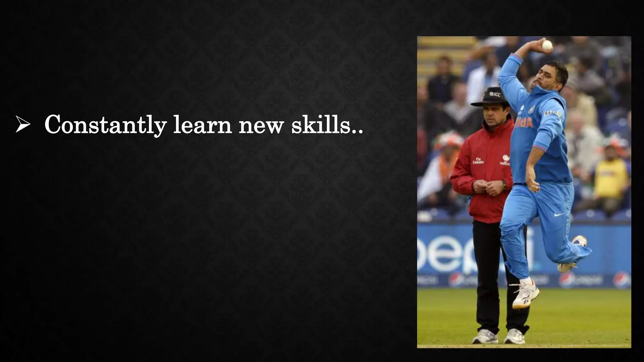 Leadership- Dhoni | PPTX