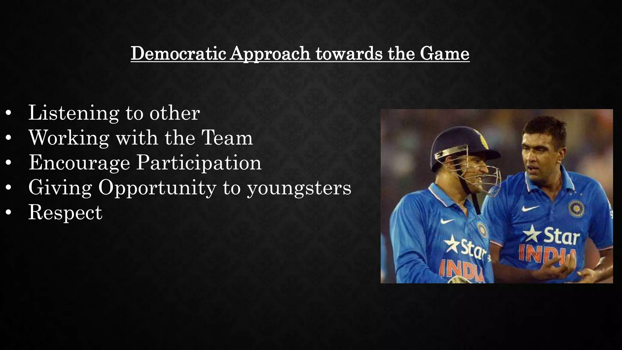 Leadership- Dhoni | PPTX