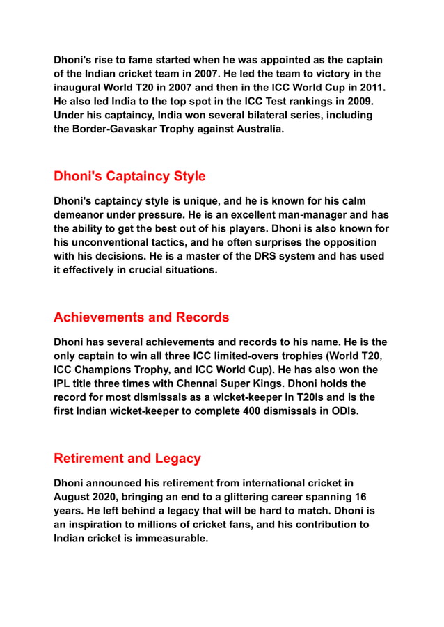Dhoni A Legend of Indian Terrain.pdf