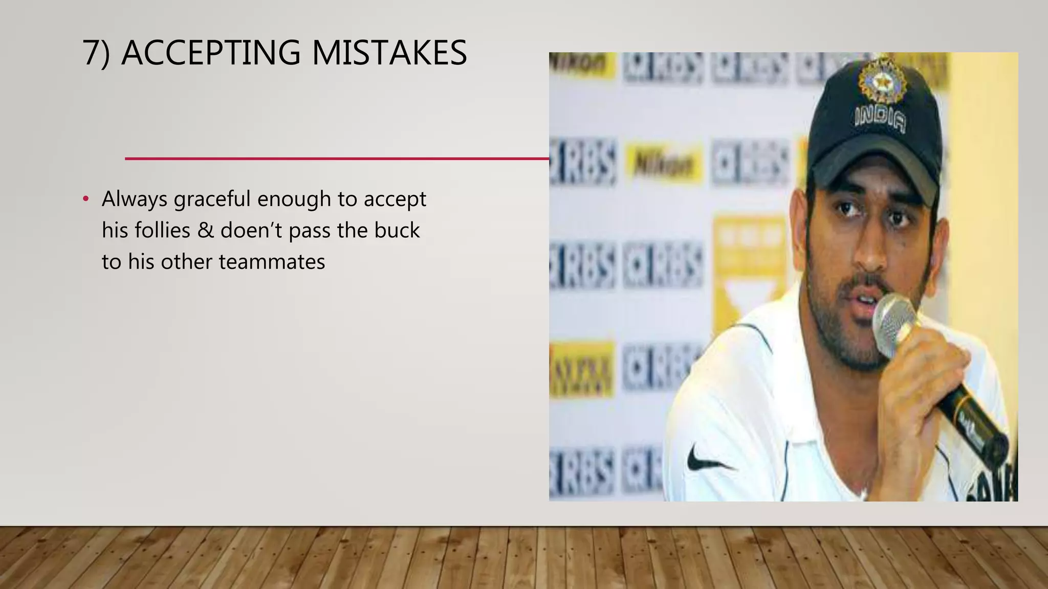 Dhoni the leader | PPTX