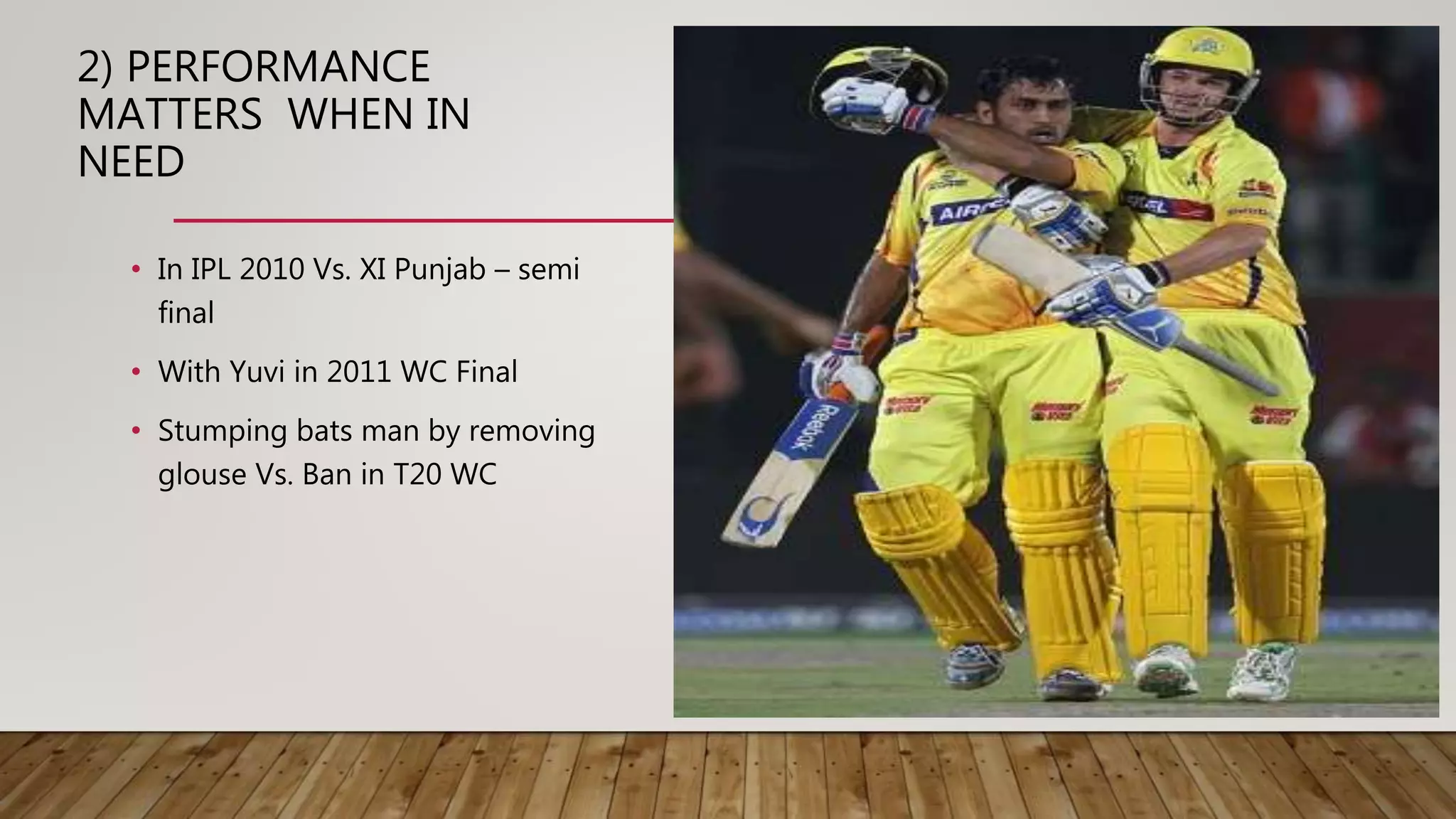 Dhoni the leader | PPTX