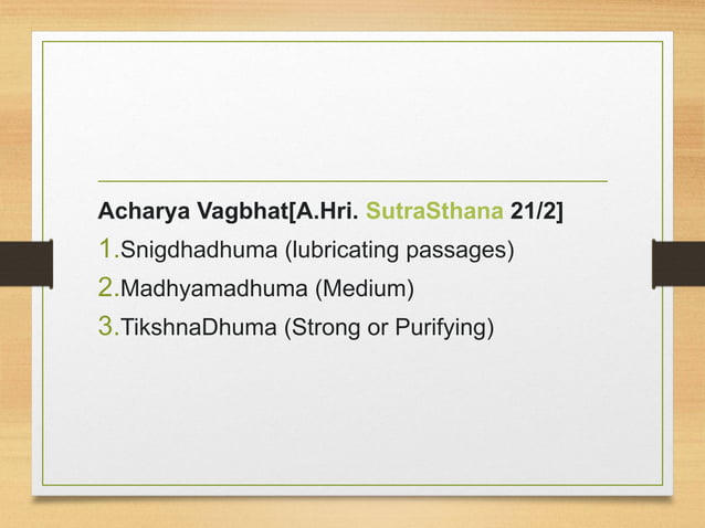 dhoompana and its applied asoect in ayurveda | PPTX